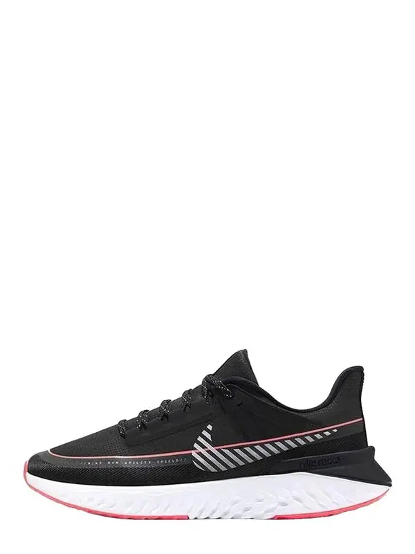 Nike Legend React 2 Shield Athletic Sneakers - Black