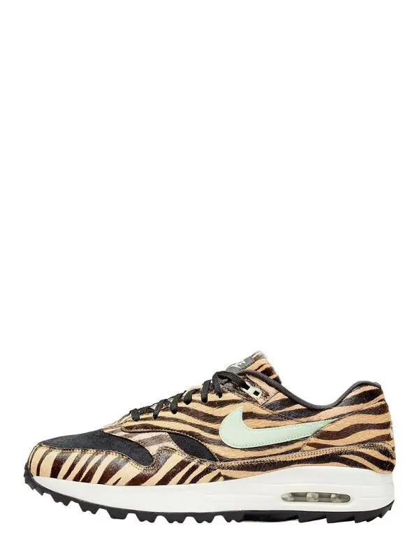 Nike Max 1 Golf "tiger Stripes" Sneakers - Black/white/yellow