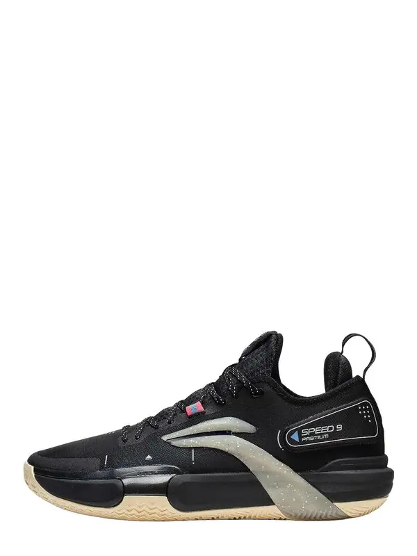 LI-NING Speed Premium Athletic Sneakers - Black/yellow/white