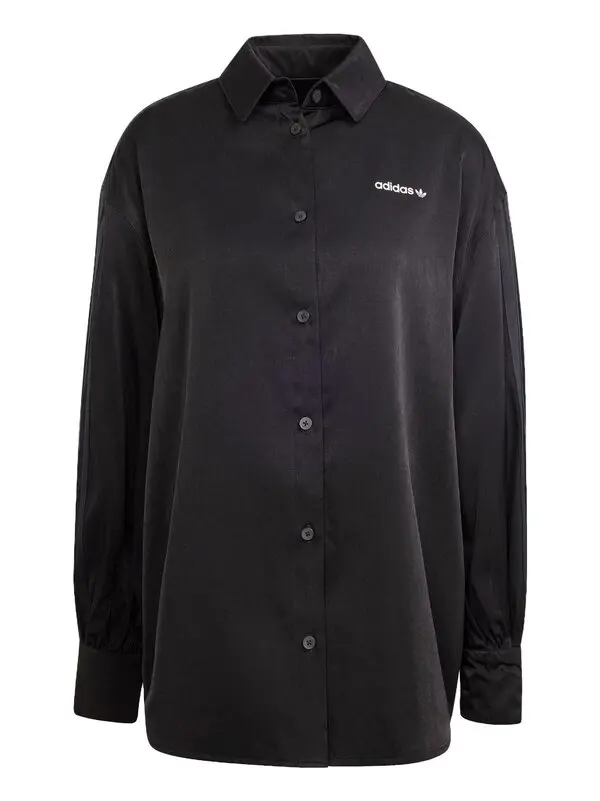 Adidas 3-stripes Oversized Shirt - Black