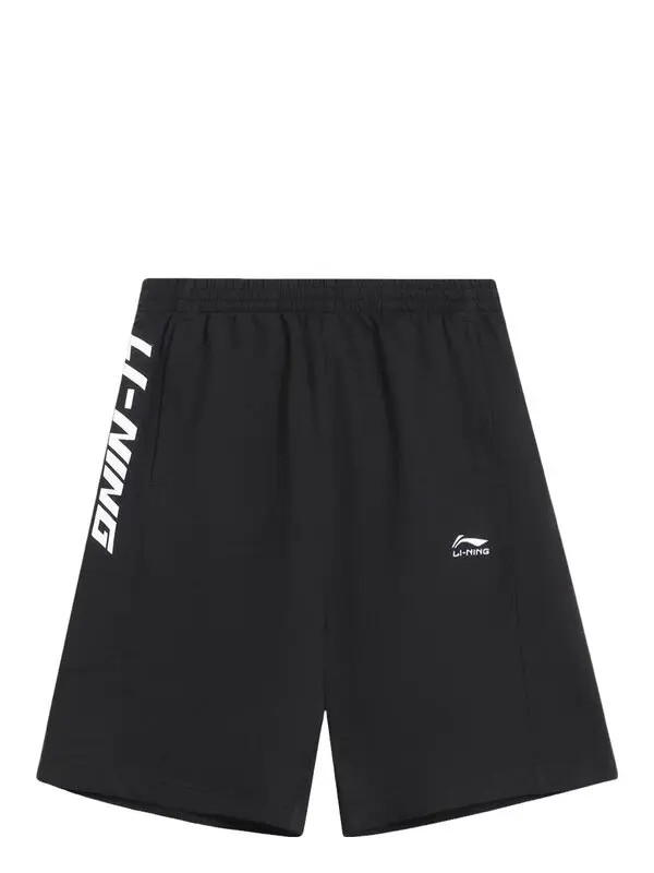 LI-NING Graphic Shorts - Black/white