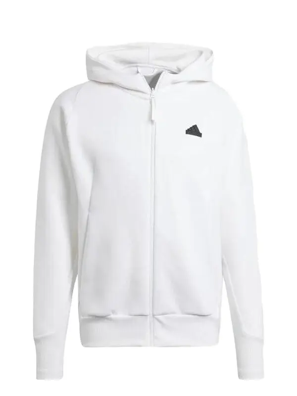 Adidas Z.n.e. Premium Full-zip Hooded Track Top - White