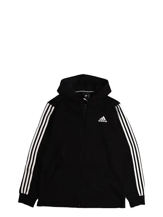 Adidas Must Have 3-stripes French Terry Full Zip Hoodie - Black