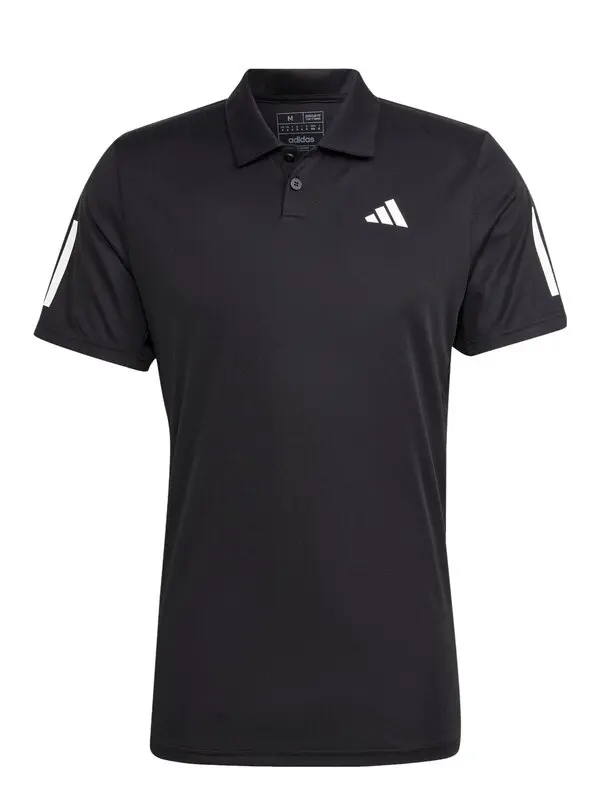 Adidas Club 3-stripes Polo Shirt - Black