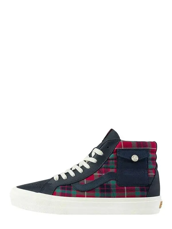 VANS Baracuta X Sk8-hi Pocket Vault Lx 'tartan Plaid - Black/red
