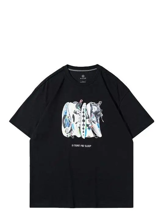 LI-NING Way Of Wade Team No Sleep Graphic T-shirt 'black - Black/multi-color