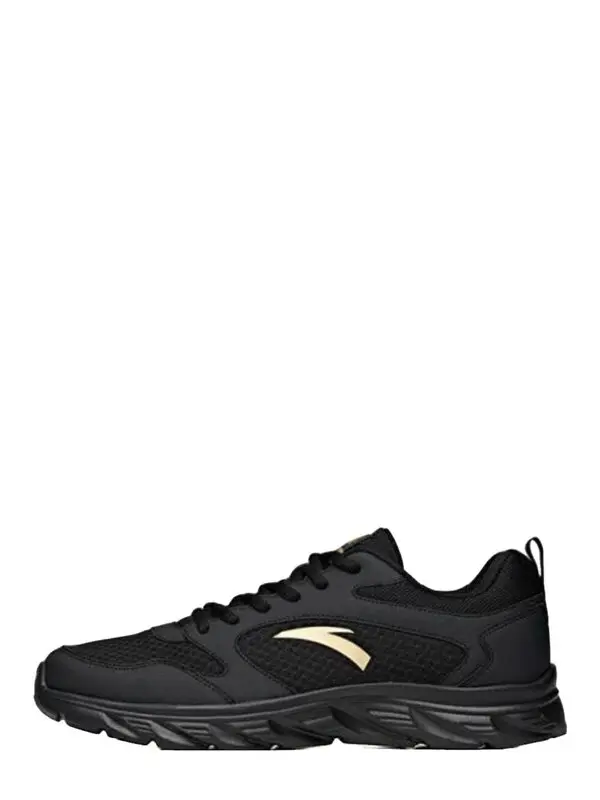 ANTA Athletic Lace-up Sneakers - Black/gold