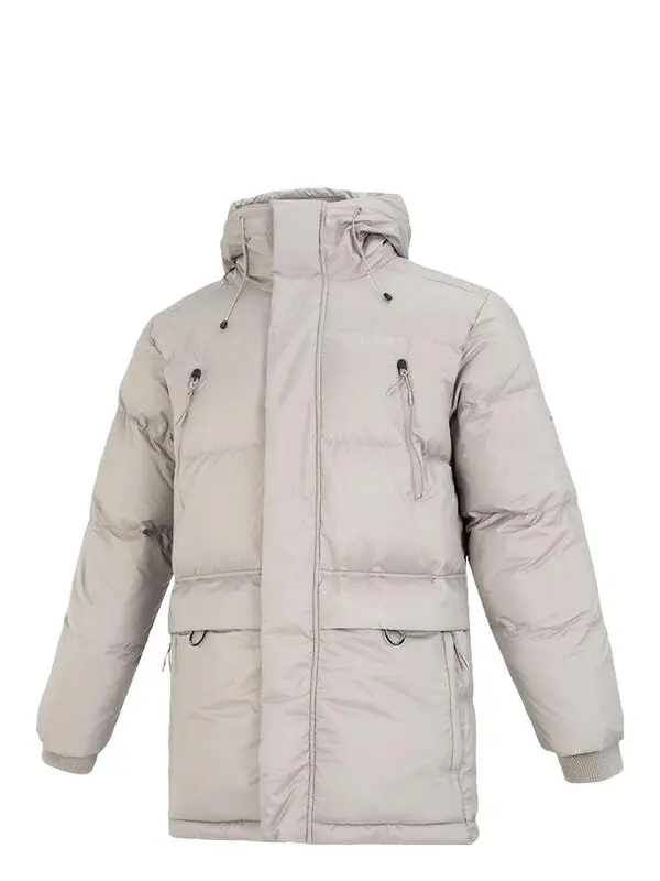 NEW BALANCE Long Down Jacket - Grey