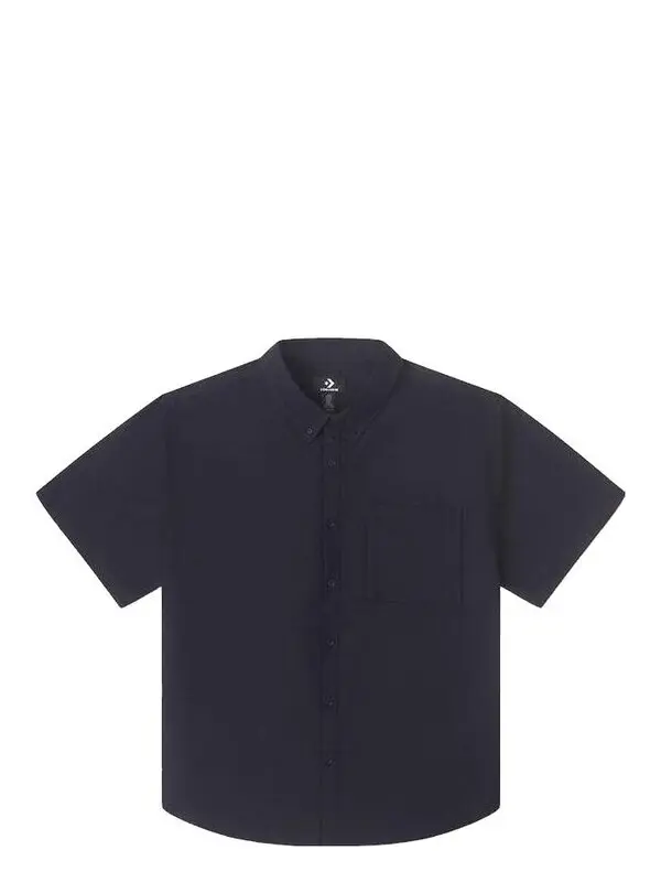 CONVERSE Short Sleeve Basic Woven Shirt Asia Sizing - Black