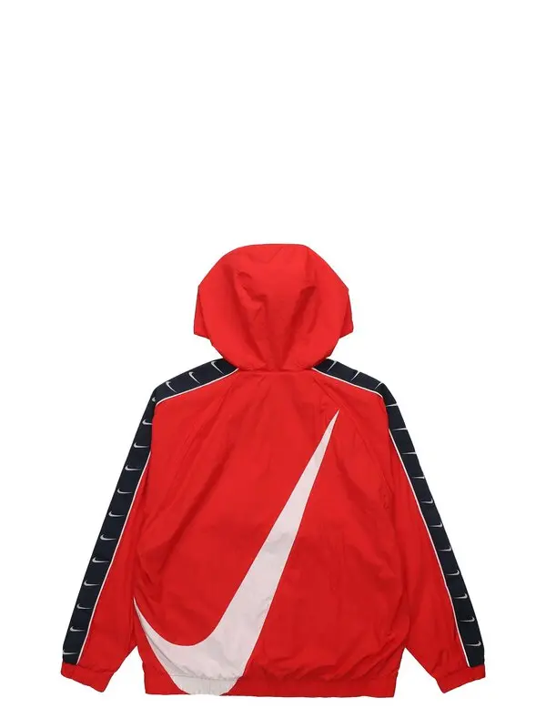 Nike Hooded Long Sleeve Printed Jacket - Red