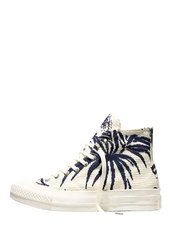 CONVERSE Chuck Taylor First String Japanese Tropical Knit High Top Sneakers - Cream/navy