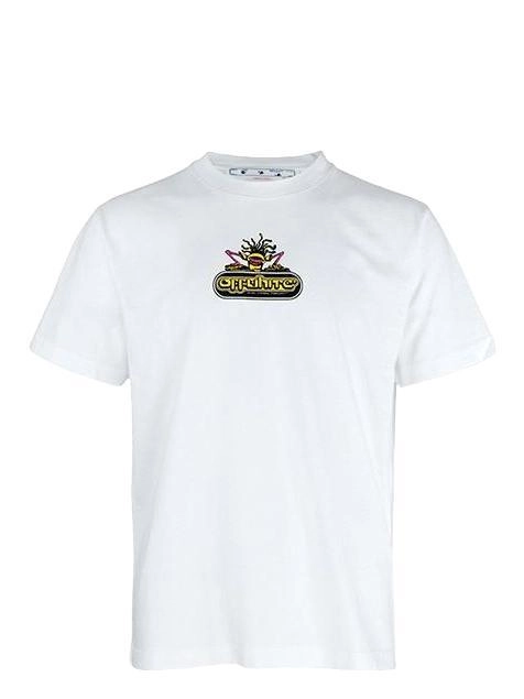 Off-White Logo Alphabet Printing Arrow Short Sleeve White - Multi-color