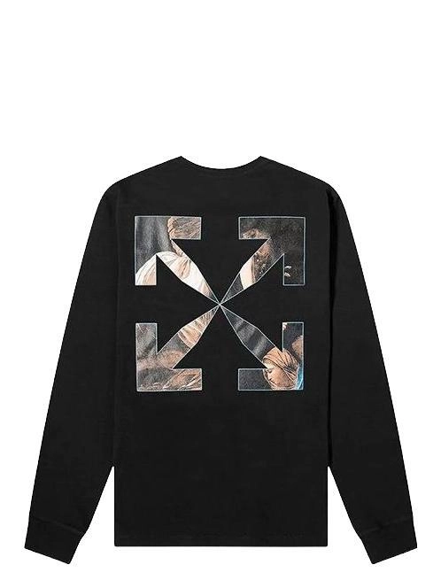 Off-White Caravaggio Print Hoodie - Black