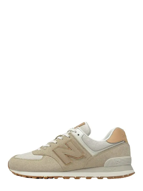 NEW BALANCE 574 Casual Sneakers - Brown/white