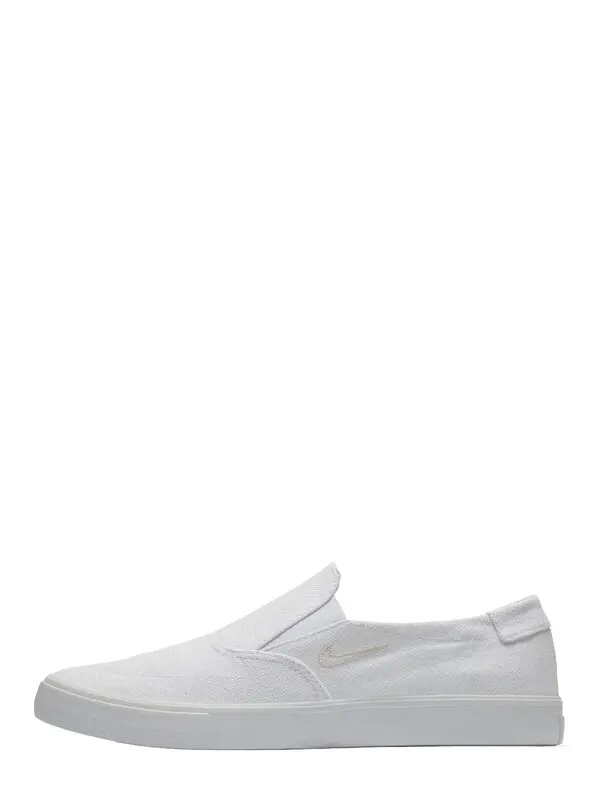 Nike Portmore 2 Solarsoft Slip On Canvas Sb Sneakers - White