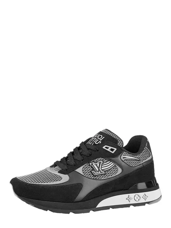 LOUIS VUITTON Run Away Sneakers - Black/grey/white