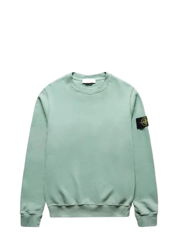 Stone Island Logo Patch Sweatshirt - Green