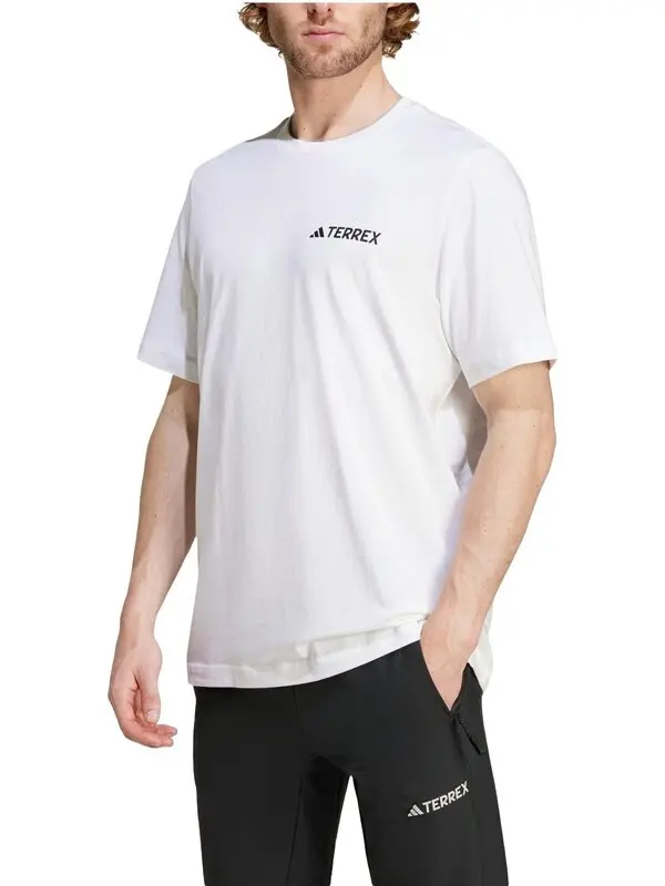 Adidas Graphic T-shirt Asia Sizing - White
