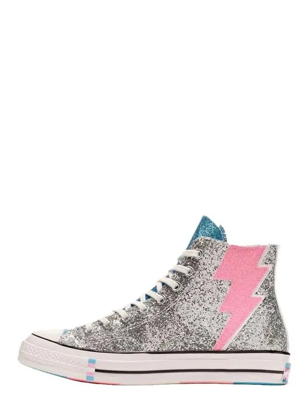 CONVERSE Chuck 70 Hi "pride Shimmering Silver" Sneakers - Pink