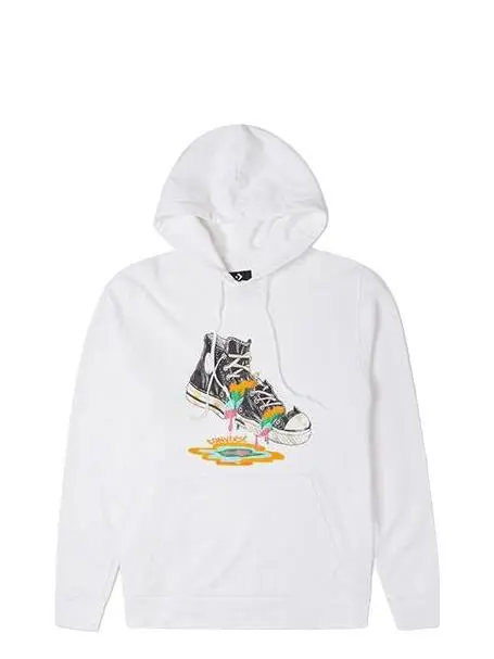 CONVERSE Graphic Hoodie - White