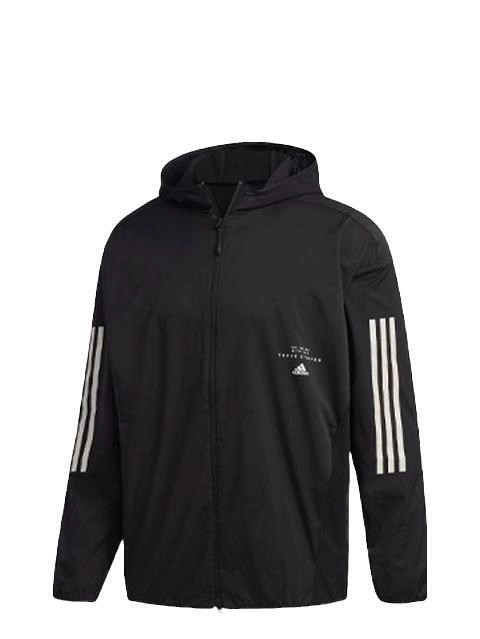 Adidas Logo Stripe Printing Hooded Jacket - Default Color