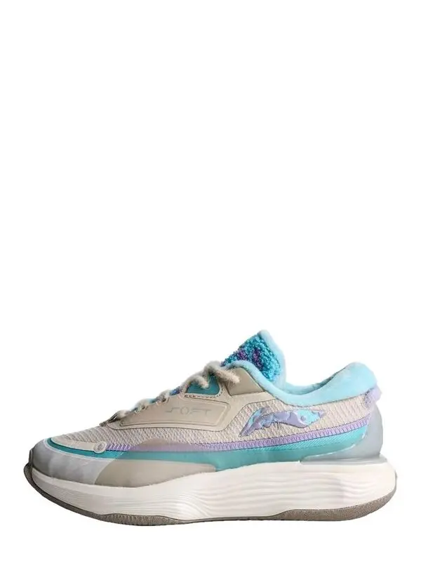 LI-NING Soft Warm Sneakers - Blue/beige