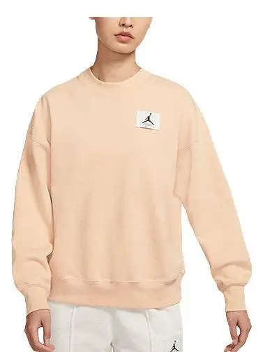 JORDAN Air Logo Knitting Round-neck Sweatshirt - Orange