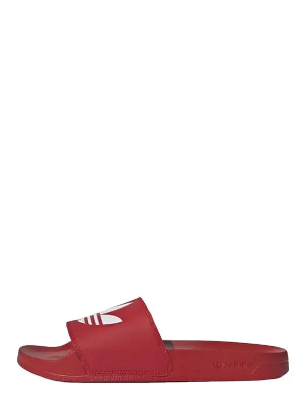 Adidas Adilette Lite Slides With Trefoil Logo - Red