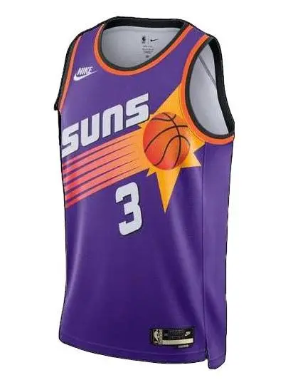Nike Phoenix Suns Chris Paul 3 Purple Hardwood Classic Dri-fit Swingman Jersey - None