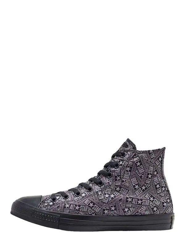CONVERSE Chuck Taylor All Star High Top Sneakers With Graphic Logo Print - Black