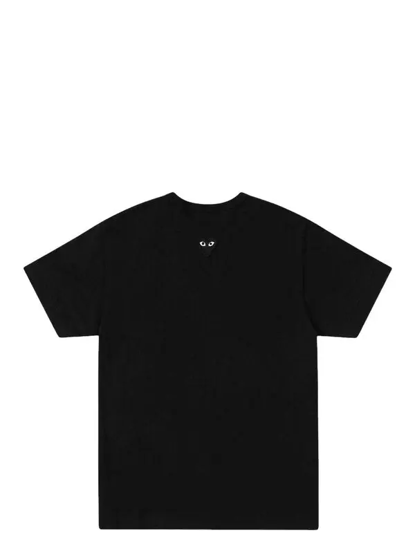 Play Comme Des Garcon Ss25 Back Emblem T-shirt - Black