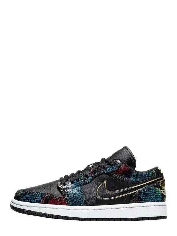 JORDAN 1 Low 'multi Snakeskin - Black/multi