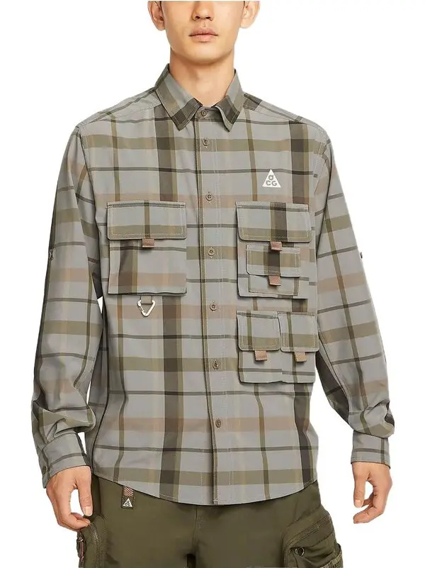 Nike X Nrg Shirt 'checkered - Grey