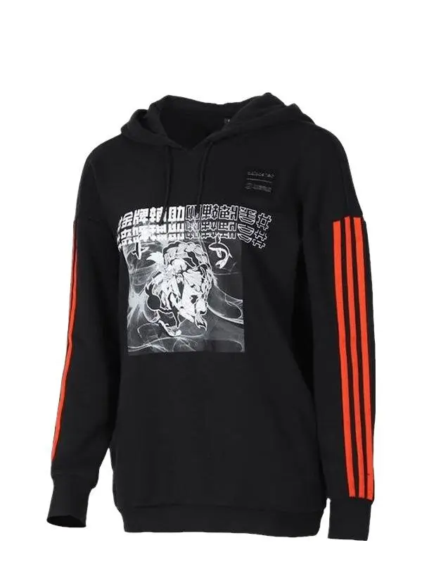 Adidas Neo Graphic Hoodie - Black/orange