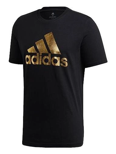 Adidas Universal Foil Letter Short-sleeve Tee - Black