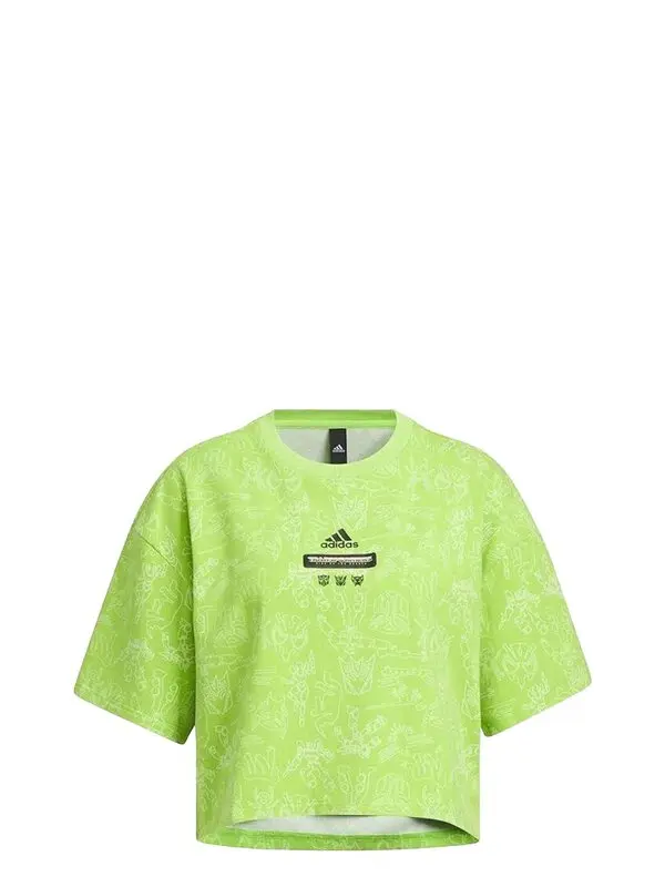 Adidas X Transformers Graphic Cropped T-shirt - Green
