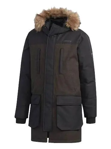 Adidas Neo Parka With Faux Fur Trimmed Hood - Black