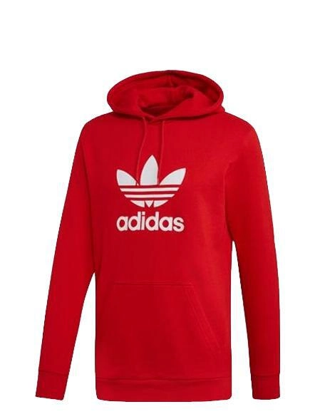 Adidas Originals Trefoil Drawstring Hoodie - Red