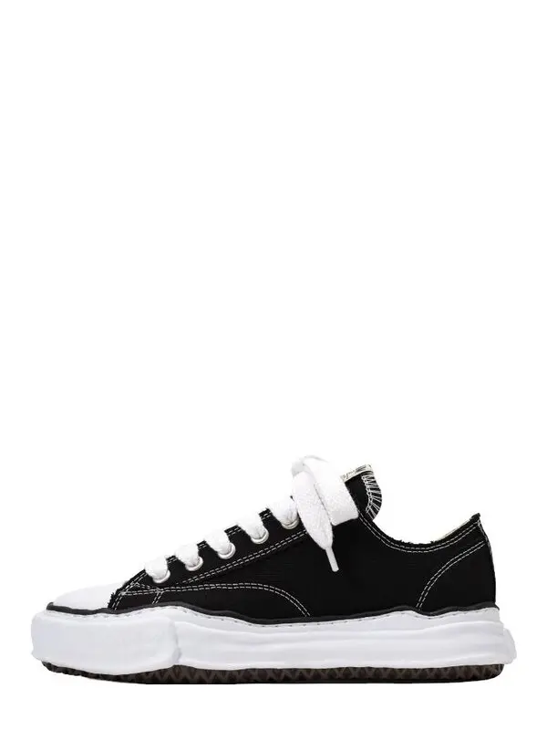 Mihara Yasuhiro Peterson Og Sole Canvas Low Top Sneakers - Black/white