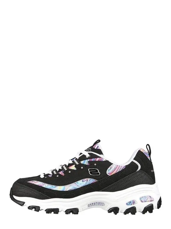 Sketchers D'lites Colorblock Low Top Sneakers - Black/multi-color
