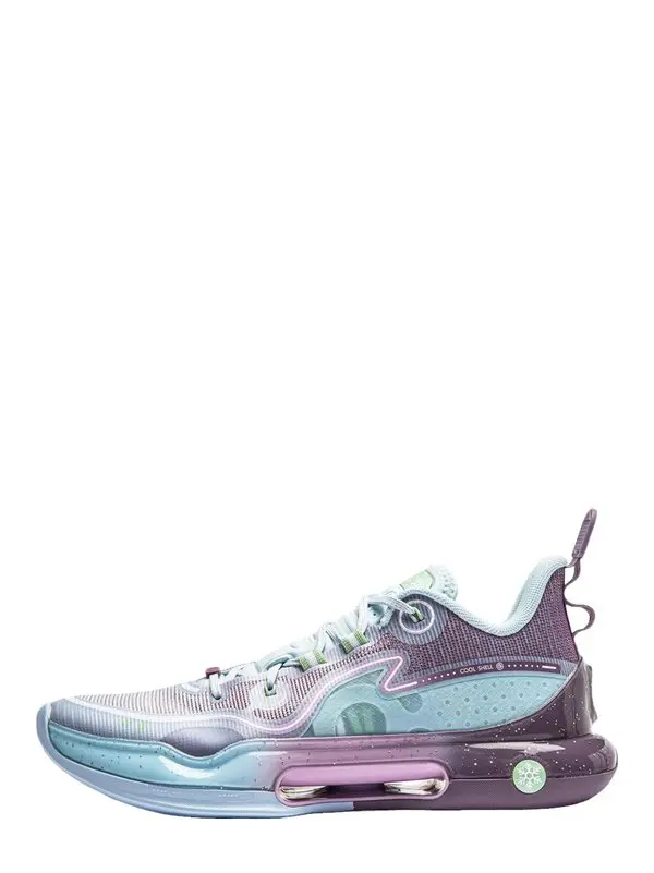 LI-NING Yushuai Evolution Low "crystal Ball" Sneakers - Purple/blue/silver