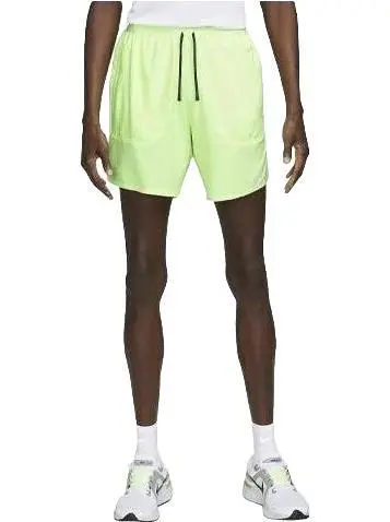 Nike Dri-fit Stride 7 Running Shorts - Green/yellow