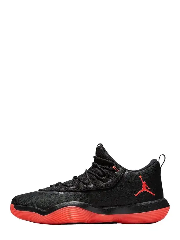 JORDAN Air Super Fly Low Sneakers - Black/infrared