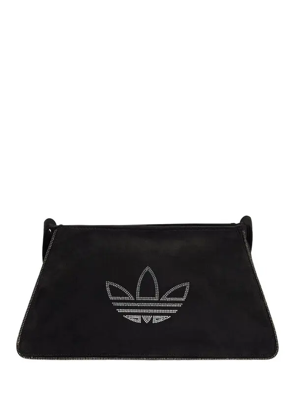 Adidas Rhinestone Embellished Shoulder Bag - Black