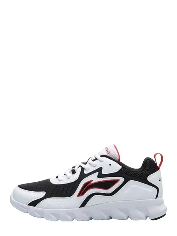 LI-NING Athletic Low Top Sneakers - White/black/red