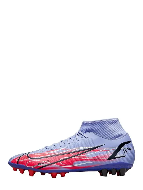 Nike Kylian Mbappé X Mercurial Superfly Academy Ag "flames" Soccer Cleats - Purple/pink