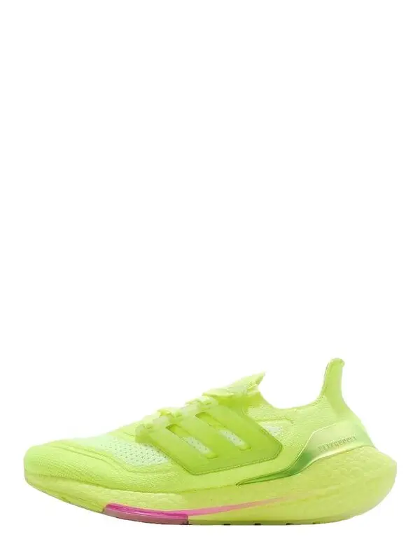 Adidas Ultra Boost 21 "solar Screaming Pink" Sneakers - Yellow