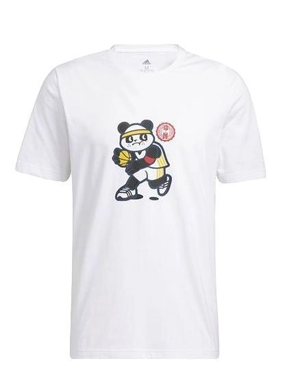 Adidas Panda Tee Short-sleeved Sportswear Casual Breathable - White