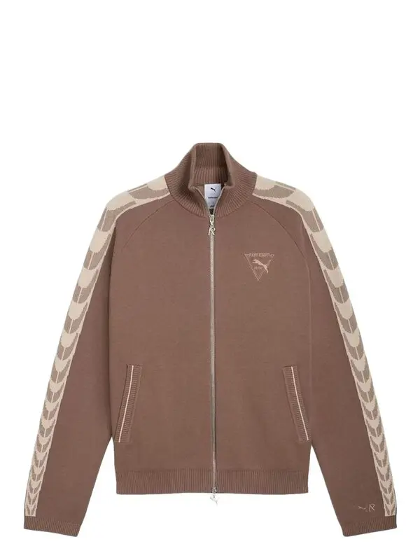 PUMA X Represent T7 Logo Cardigan - Brown