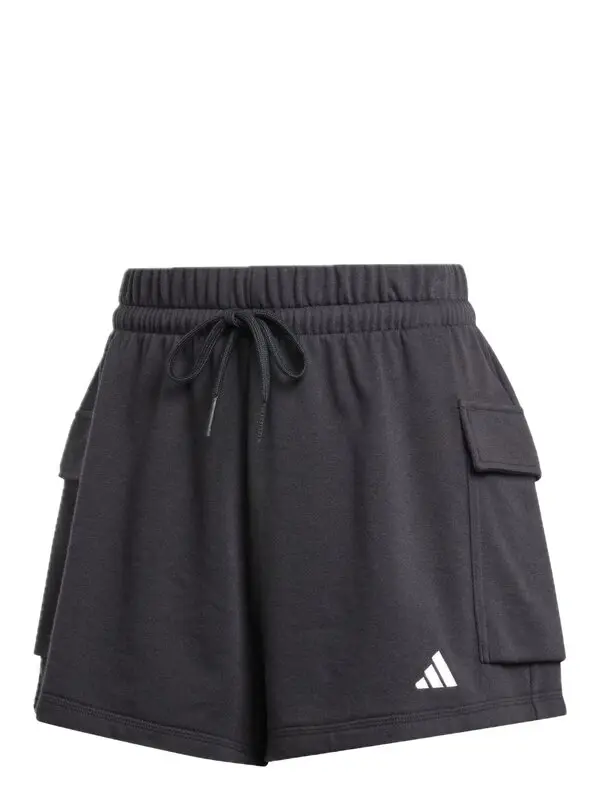 Adidas Essentials French Terry Cargo Shorts - Black/white